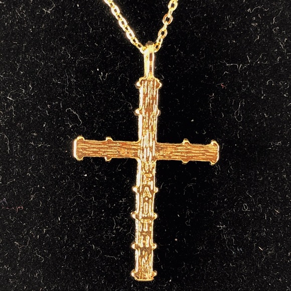 Swarovski | Jewelry | 4kt Gold Layered Swarovski Cross W Mustard Seed ...